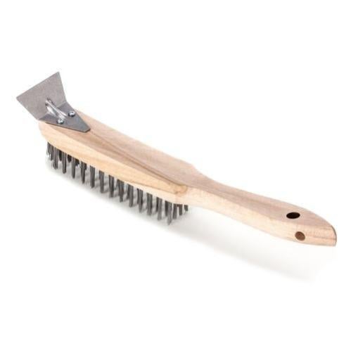 LessMann 120401 - Hand brushes with scraper 4 rows steel wire STA ...