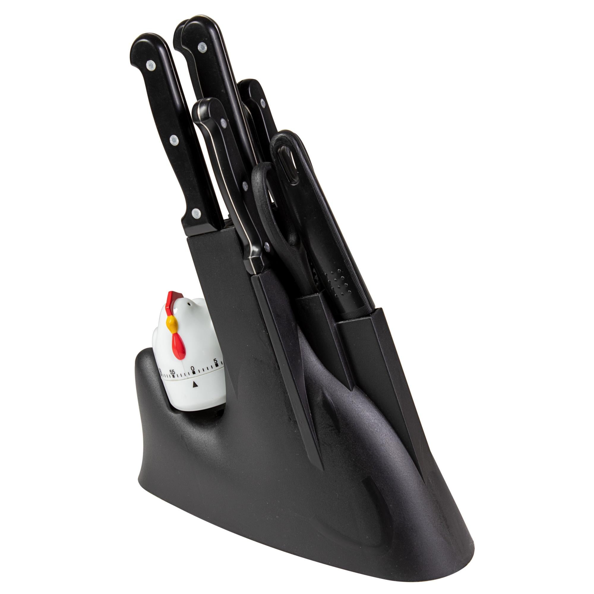 Ceppo Coltelli 9 Pezzi Edwin Acciaio-Plastica | Leroy Merlin