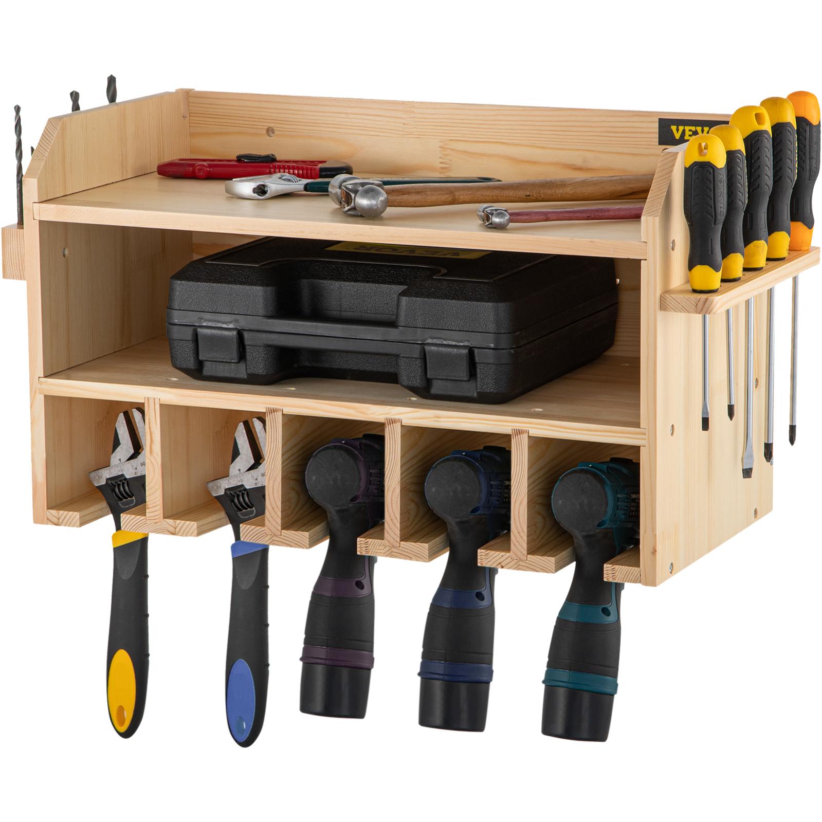 VEVOR Station de Charge pour Outils Electriques Bois de Pin ...