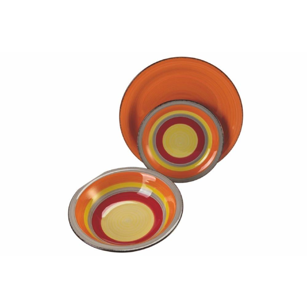 Piatti da portata in ceramica colorata dipinta a mano 4 posti tavola ...