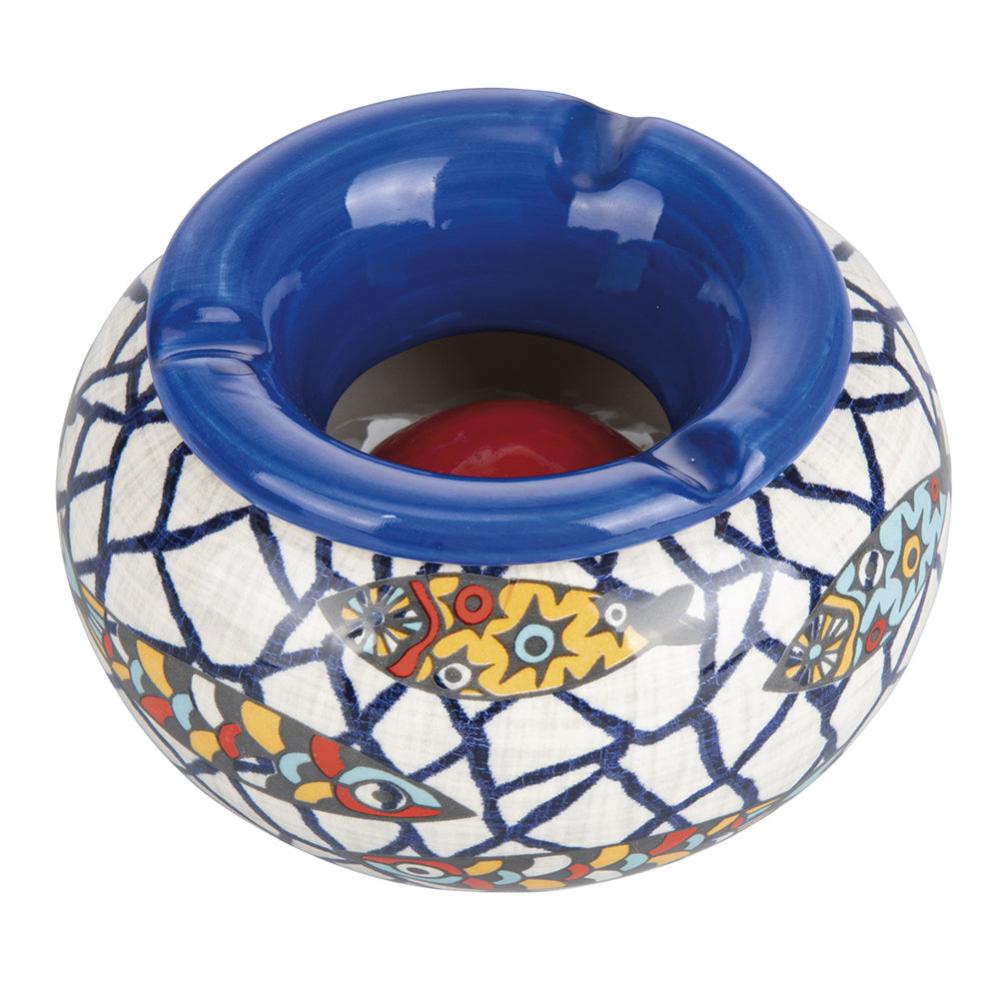 Posacenere smontabile in ceramica con decoro marino Los Cabos | Leroy ...