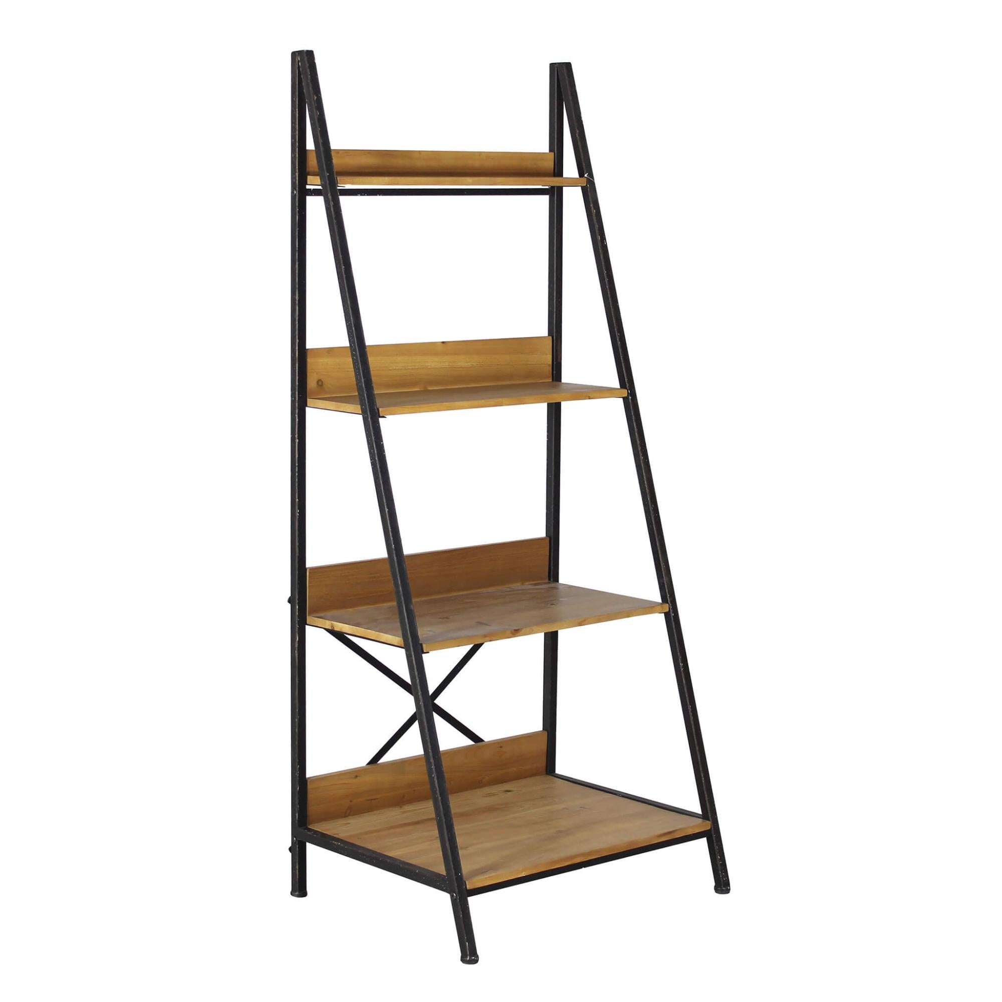 Mobile scaffale da interno in nobilitato bilaminato e metallo a 4 ...