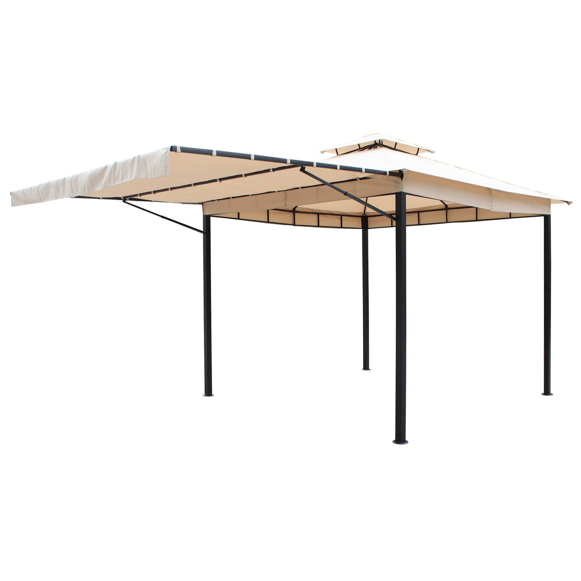 Gazebo pergola 3,3x3,3 mt con parete apribile Megan | Leroy Merlin
