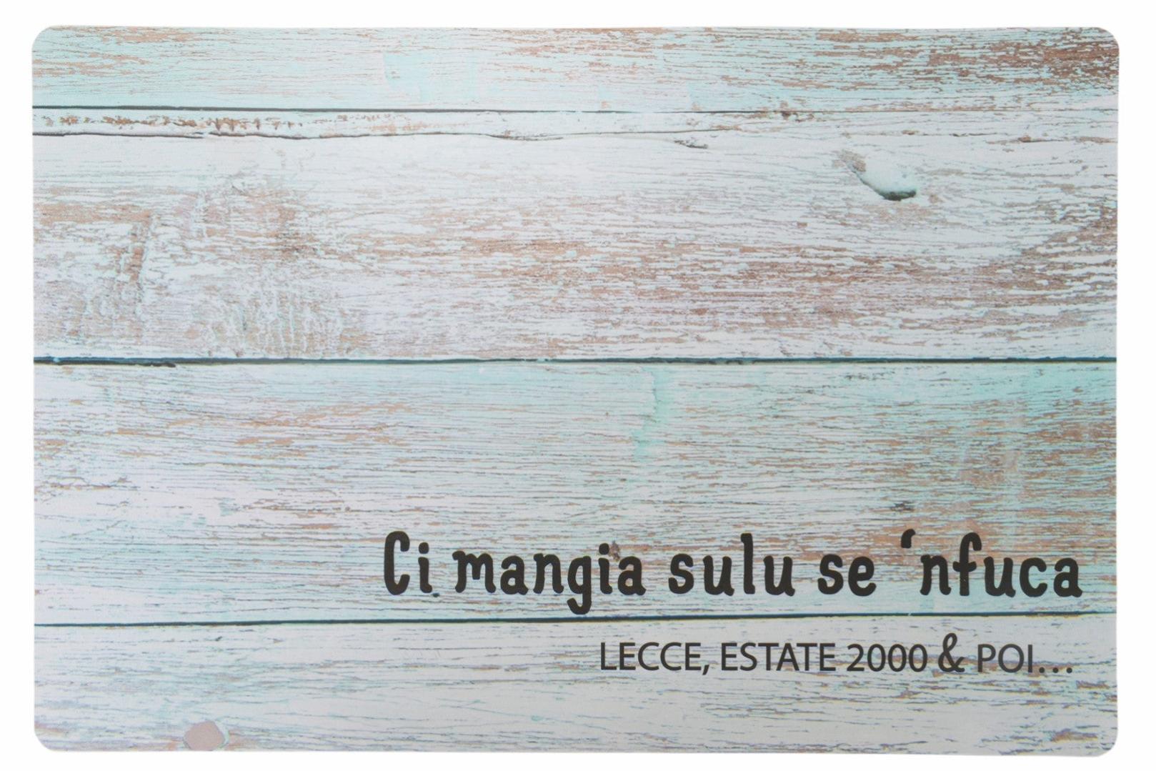 Set 6 Tovagliette in PVC Dialetto Pugliese double face | Leroy Merlin