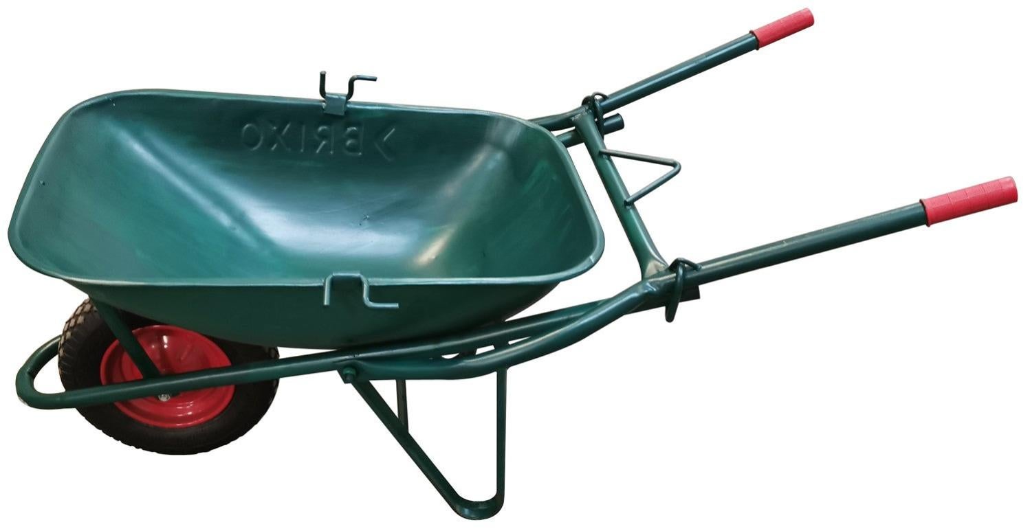 Carriola rinforzata ribaltabile da cantiere con ganci per sollevamento ...