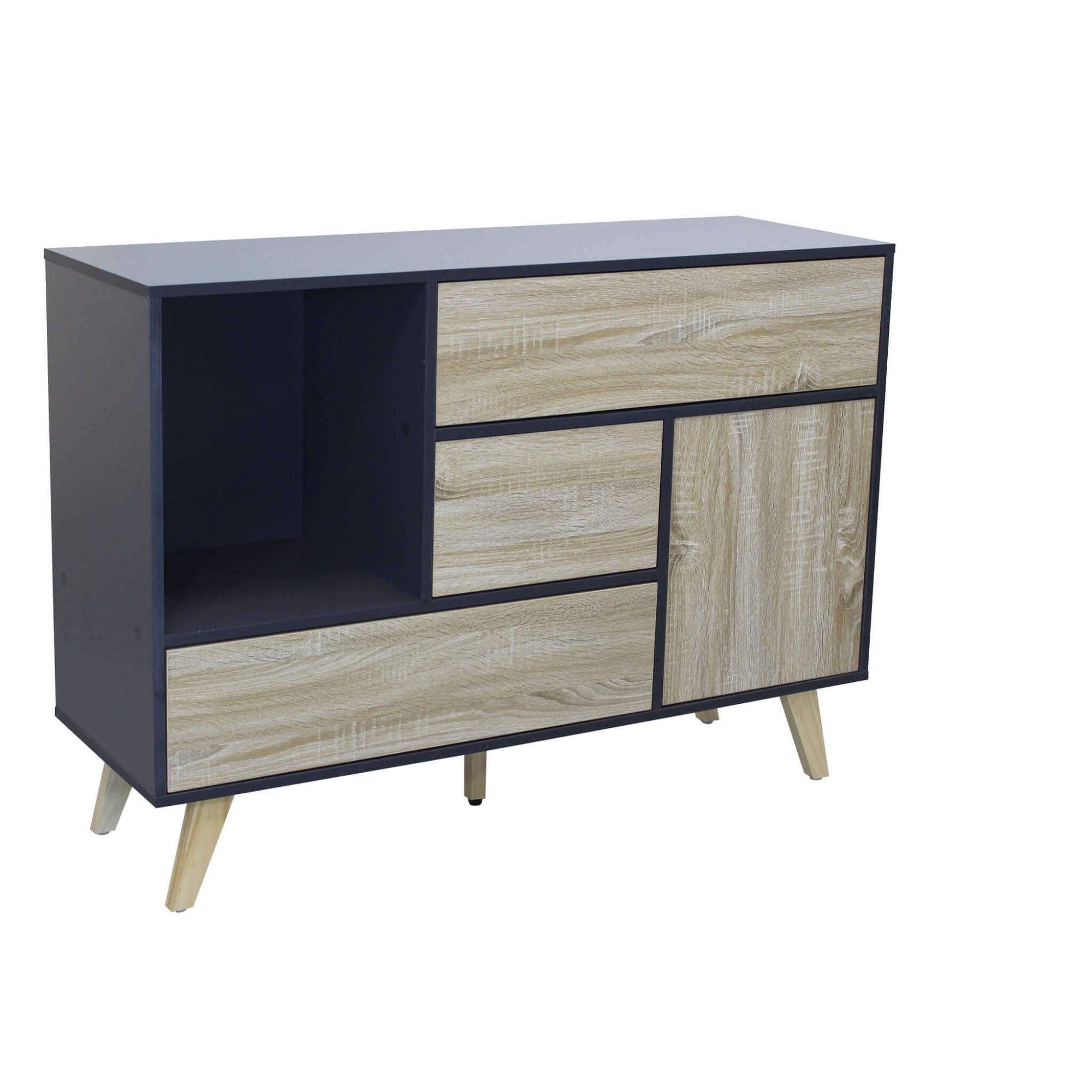 Mobile credenza madia moderna da interno soggiorno in legno nobilitato ...