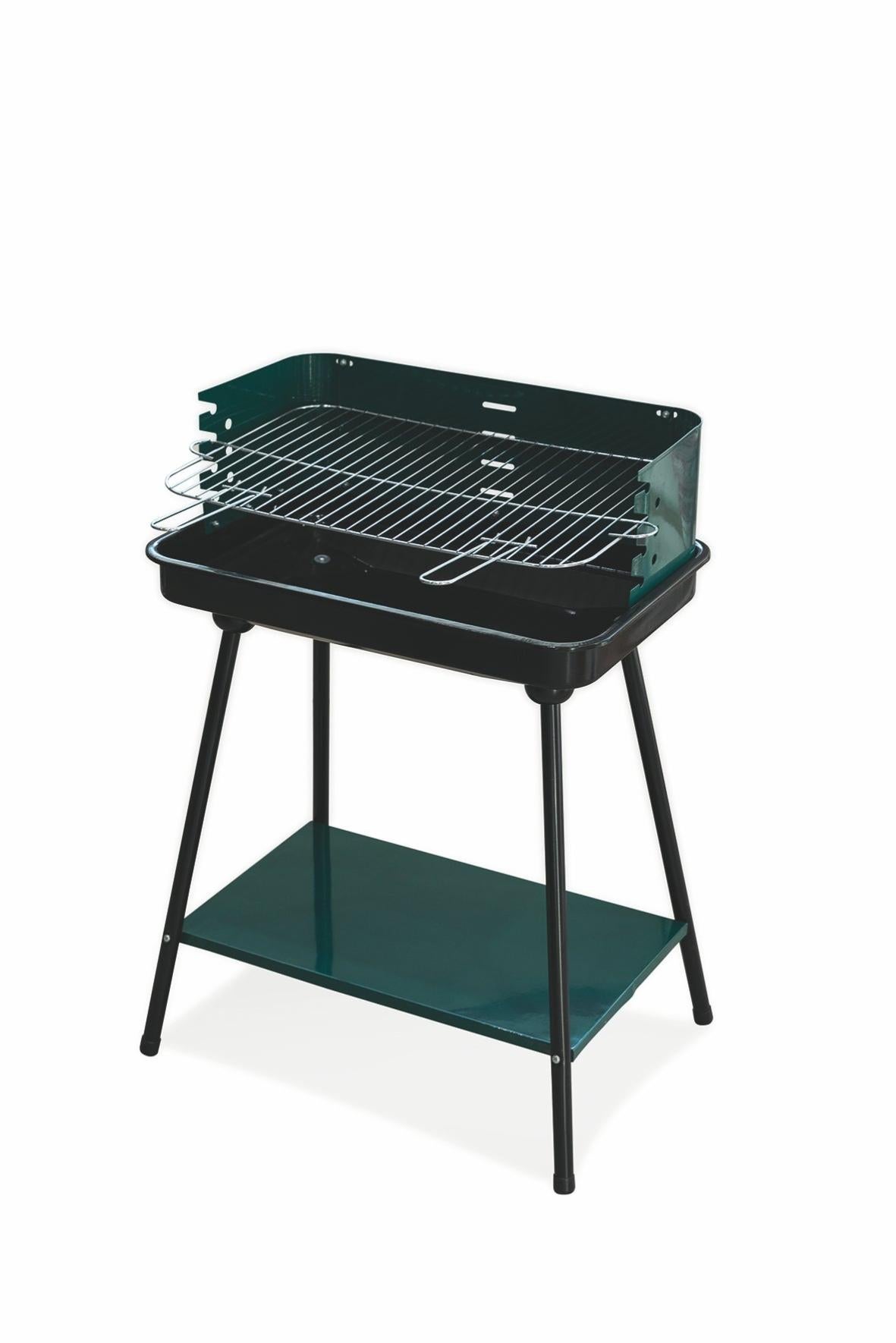 BBQ Grille de barbecue rectangulaire en métal poignée double amovible ...