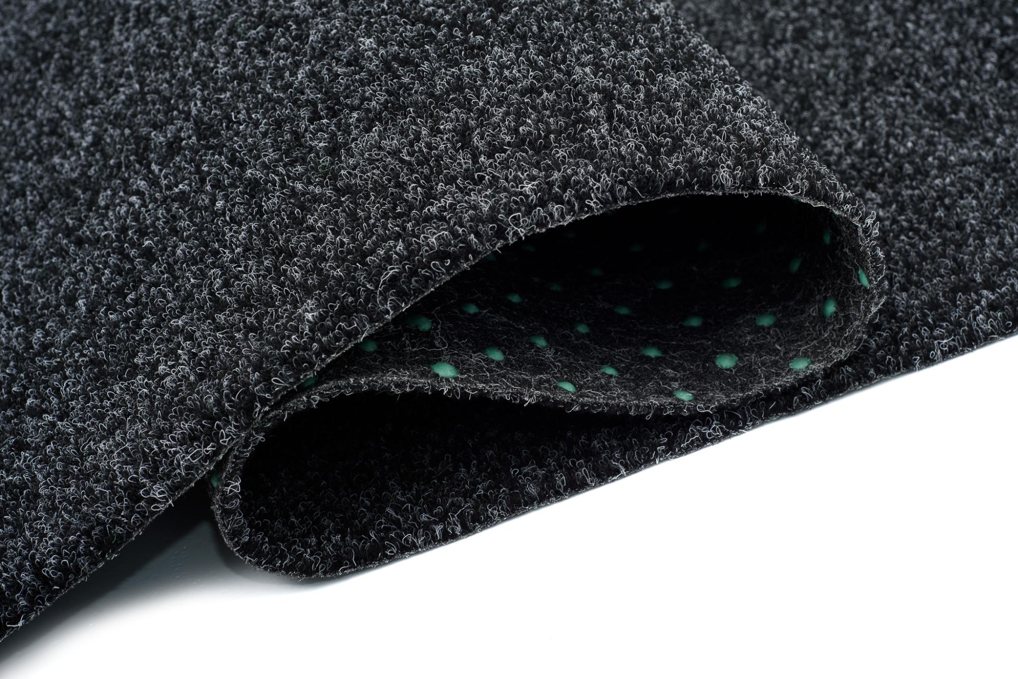 TAPISO Pemba Moquette Antidérapante Anthracite Sol Intérieur Extérieur ...