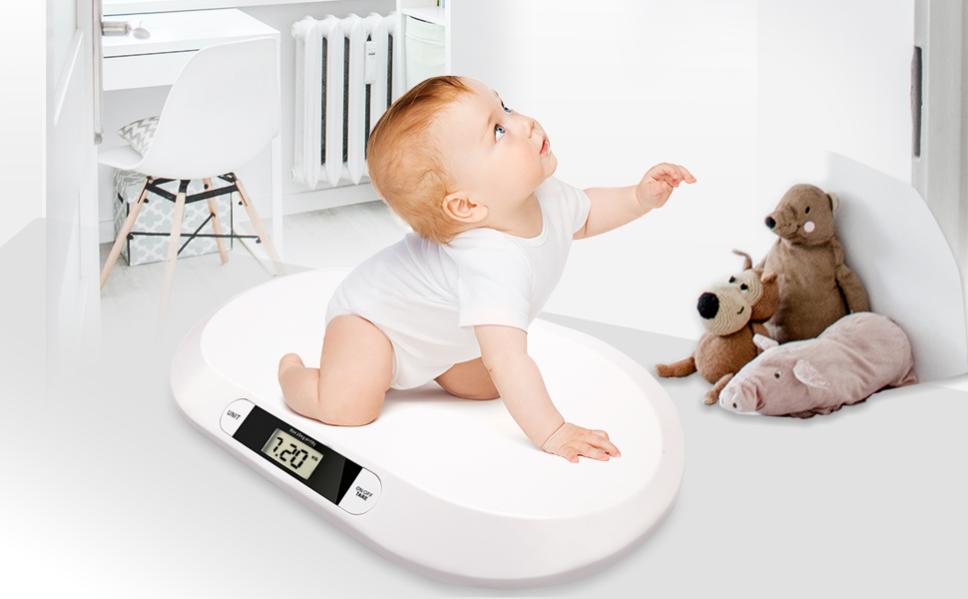 Pèse-bébé led pour nouveau-né jusqu'à 20kg Pèse-bébé numérique ...