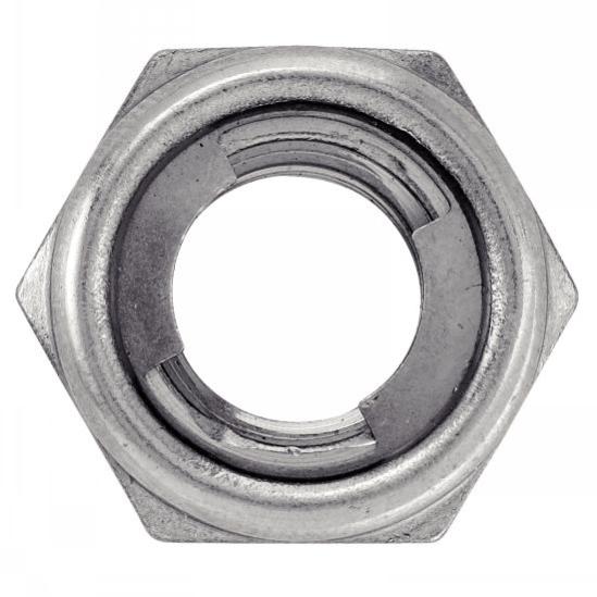 Ecrou hexagonale indesserable avec bague métal - Inox A2 M12 - Boîte de ...