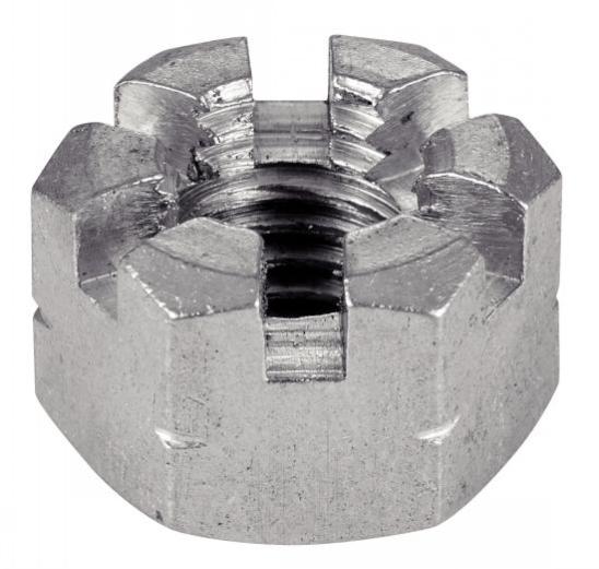 Ecrou hexagonal à crenaux - Inox A4 M14 - Boîte de 50 | Bricoman