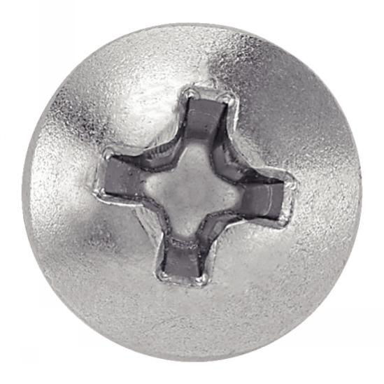 Vis à tole tête fraisée bombée phillips - Inox A2 3,5x6,5 mm - Boîte de ...