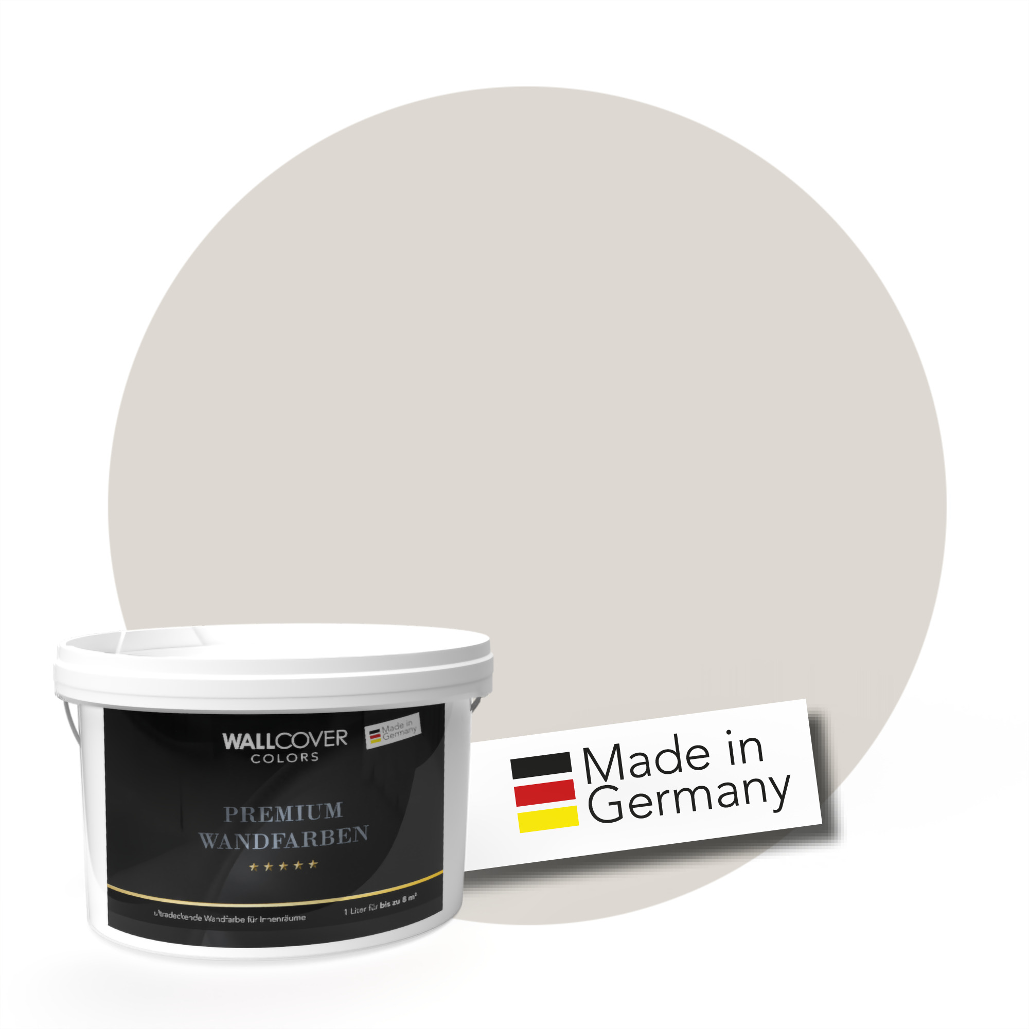 WALLCOVER PREMIUM Peinture Murale Beige pour l'intérieur 2,5 L Mat ...