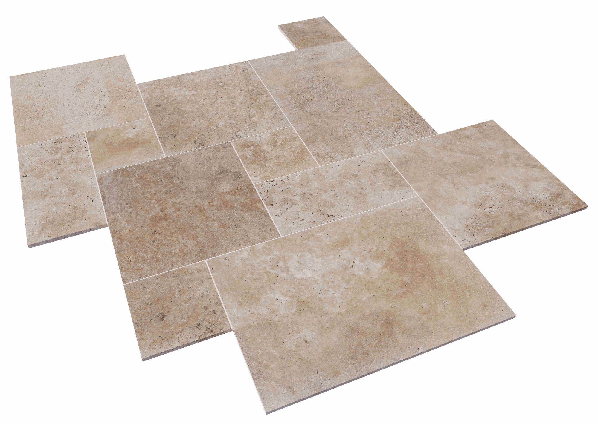 Travertin intérieur et extérieur 1er choix premium mix opus 4 formats ...