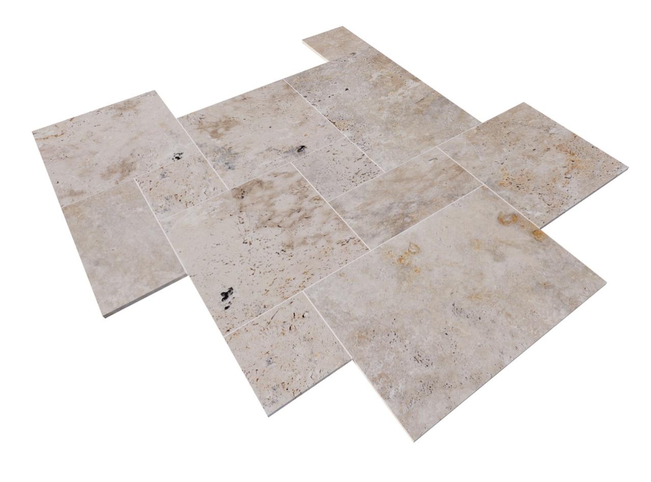 Travertin sol / mur - Effet pierre beige - 2nd choix light mix opus 4 ...