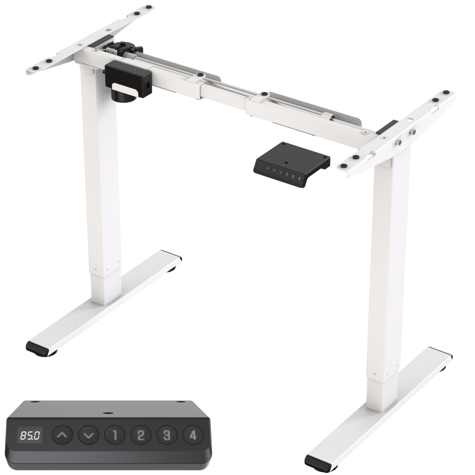 Tablakala Mesa Elevable 1 Motor | Blanco | Sin Tablero (Solo Estructura ...