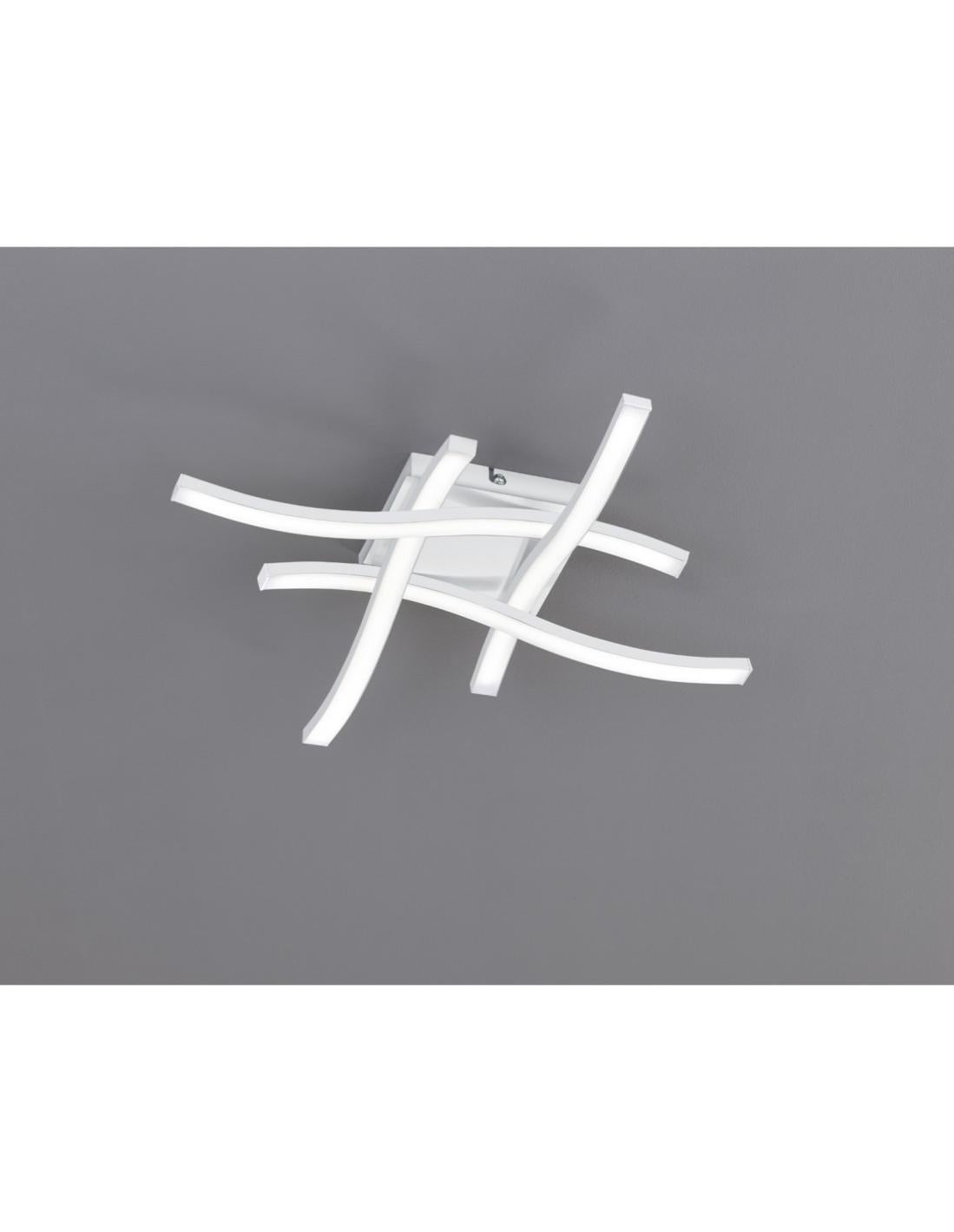 Plafoniera Moderna Route 4 Bacchette Led 4000k Bianco Trio Lighting | Leroy Merlin