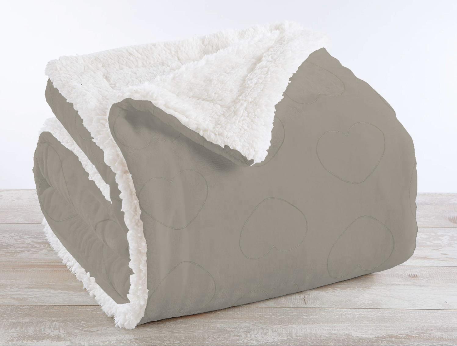 Coperta Plaid in Pile Sherpa Invernale,Morbida e Calda,Coperta Pelosa ...