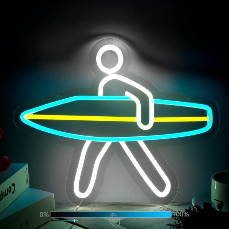 Surfer Neon Sign pour décoration murale, lumineuses Enseignes au Néon ...