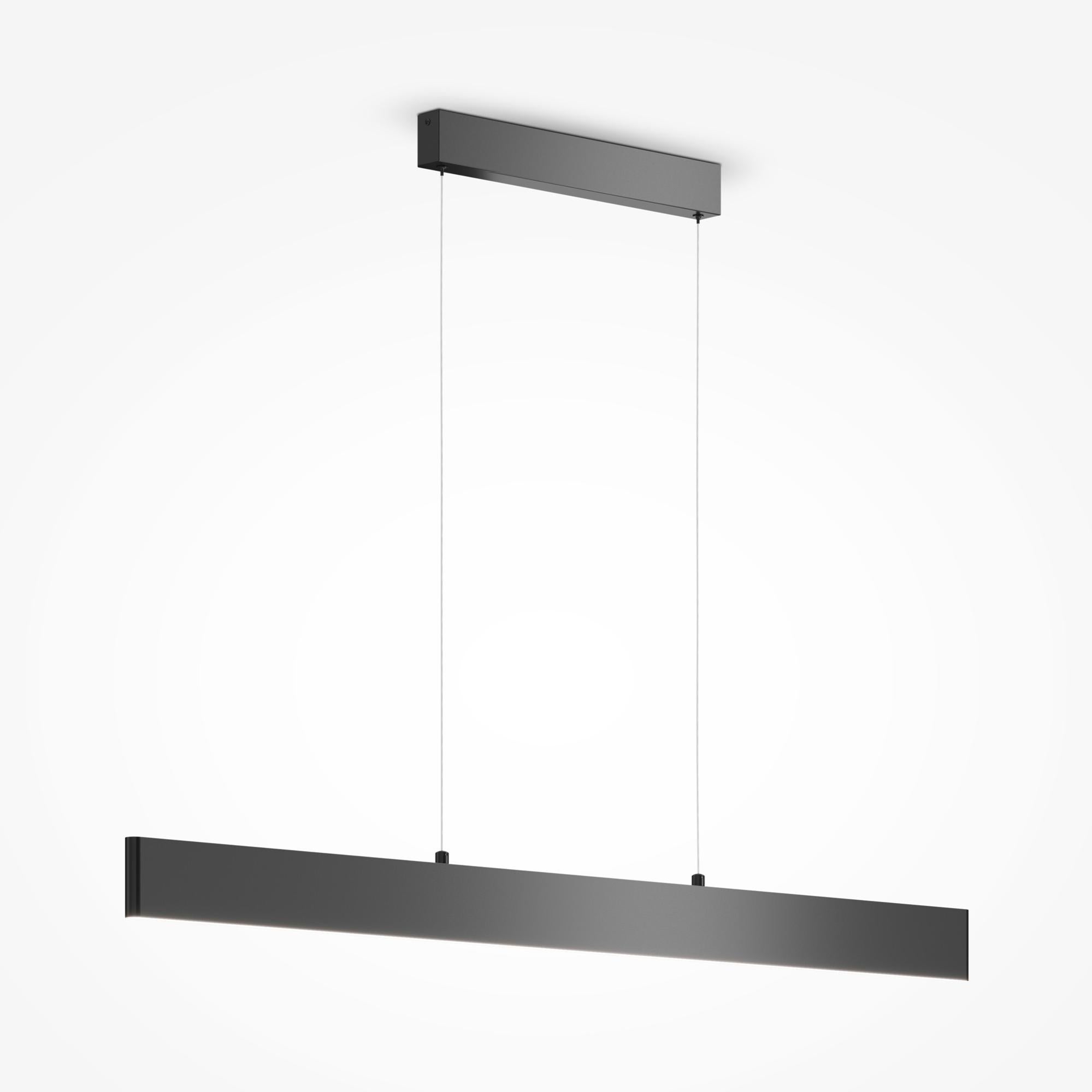 Maytoni Step Bar Suspension Plafonnier Noir Intégré LED 4000K | Leroy ...