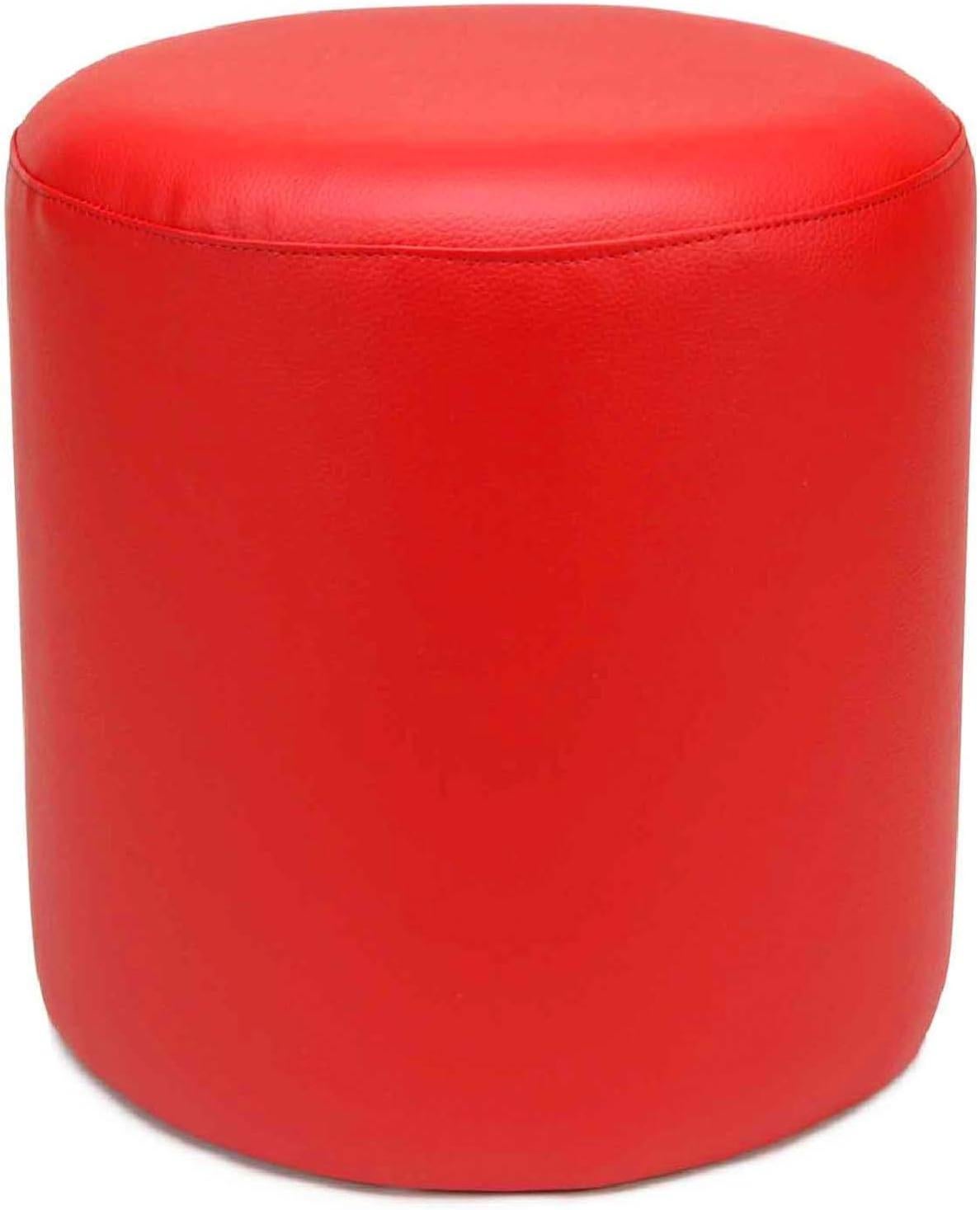 Pouf rond - Rouge | Leroy Merlin