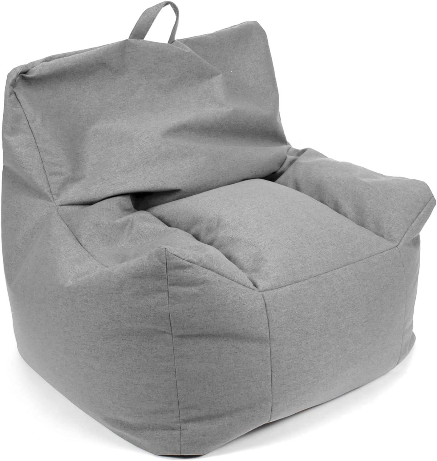 Poltrona puff con imbottitura - Grigio | Leroy Merlin