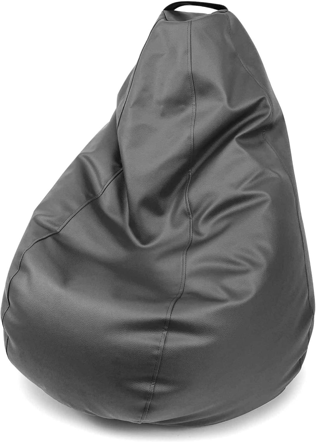 THE SECRET HOME - Puff Negro con Relleno Incluido - Asiento Forma Pera ...