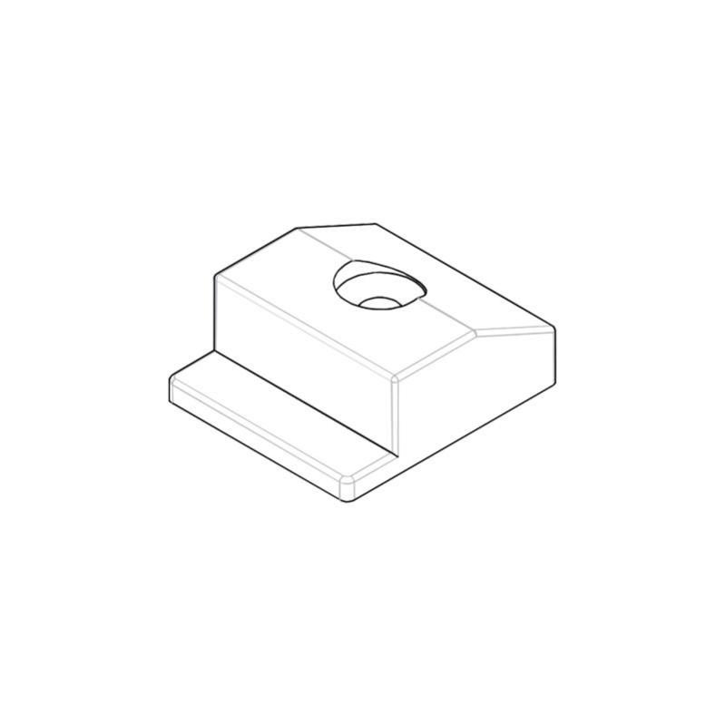 Cale de soutien à visser sur ouvrant pvc - Hauteur utile (mm) : 12 ...