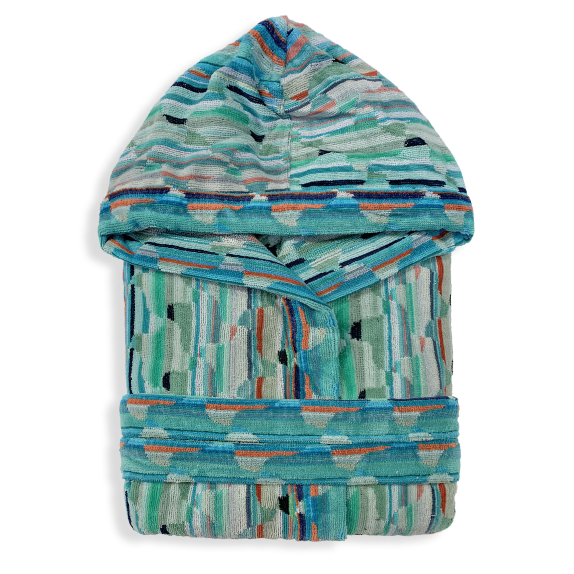 Accappatoio donna in spugna cinigliata Sommaruga con cappuccio 3592 ...