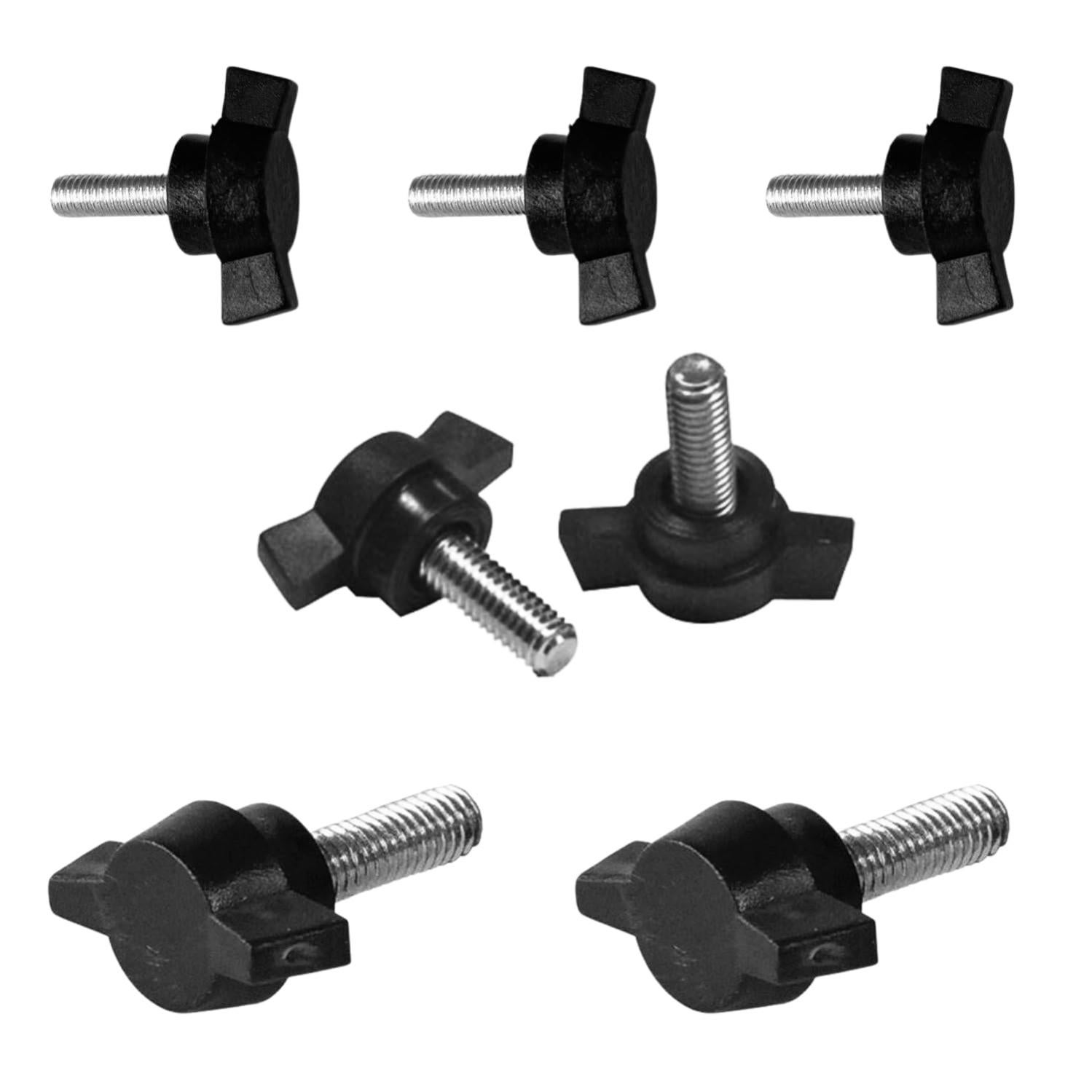 Volantino a Farfalla a 2 Alette Con Perno Filettato in Abs Nero Perno ...