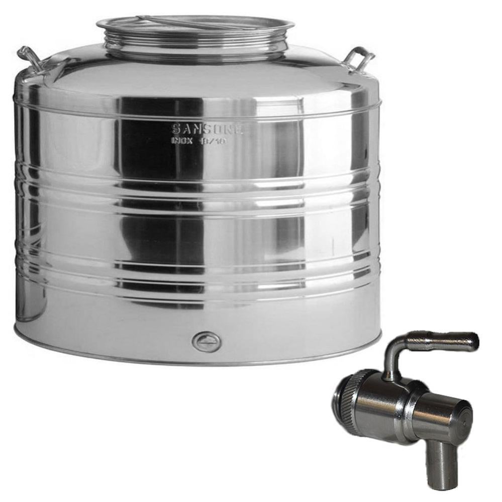 Fusto per olio con rubinetto da 30 litri giara damigiana bidone in ...