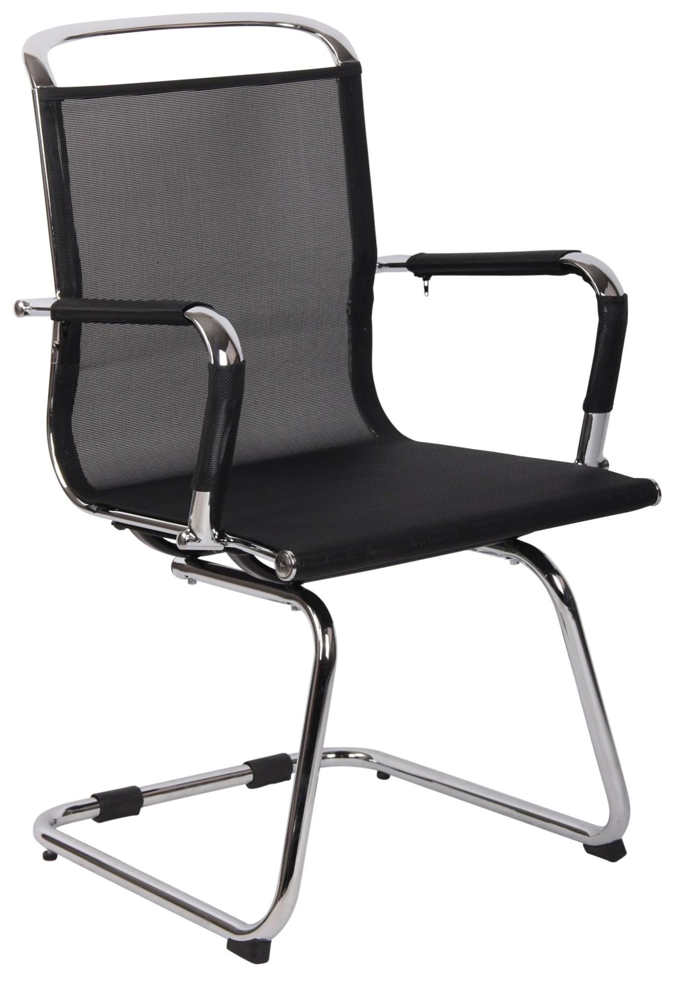 Chaise Cantilever Barnet en tissu de mèche Noir | Leroy Merlin