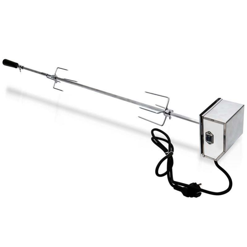 Broche Électrique Tournebroche 117cm Barbecue à brochettes Broche à ...