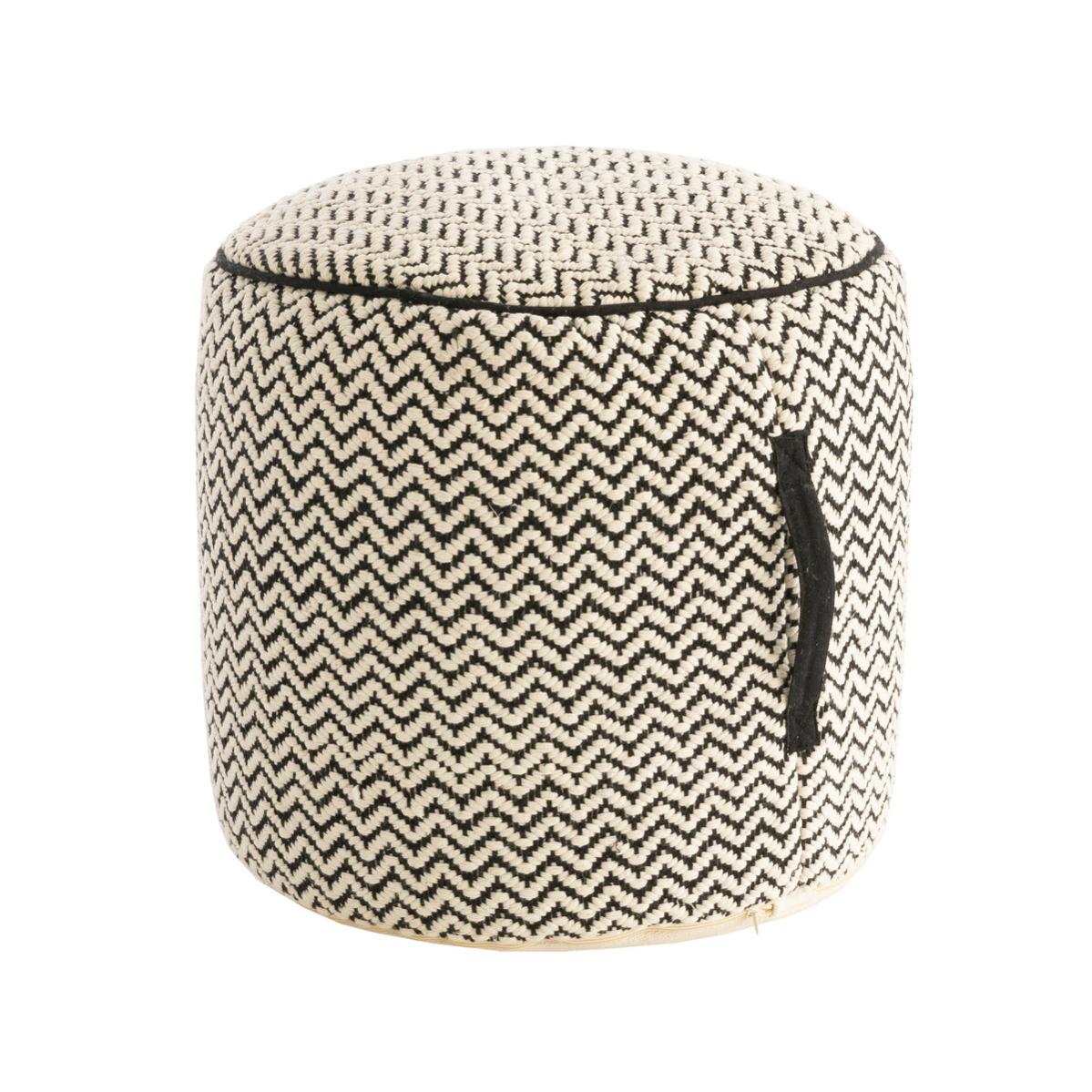 Puff noir Mon 40 cm x 40 cm | Leroy Merlin