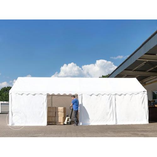 4x8 m tenda capannone, PVC 800, telaio perimetrale, verde scuro | Leroy ...