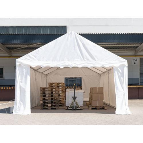 4x8 m tenda capannone, PVC 800, telaio perimetrale, verde scuro | Leroy ...