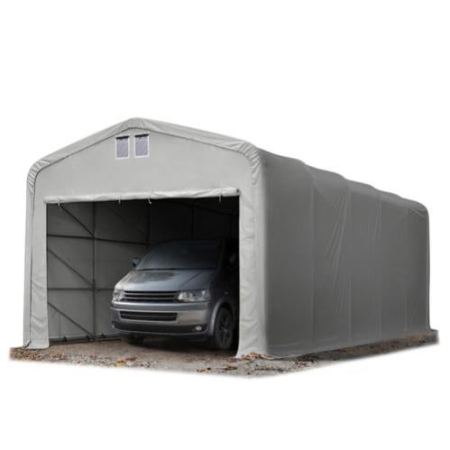 5x10 m, Tente garage de stockage, PRIMEtex 2300, porte 4,1x3,5 m, anti ...