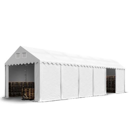 4x12 m tenda capannone, altezza 2,6m, PVC 800, telaio perimetrale ...