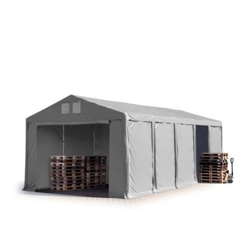 Carpa almacén 5x10 m - altura lateral de 3,0 m con puerta con ...