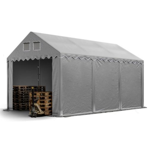 4x6 m tenda capannone, altezza 2,6m, PVC 800, telaio perimetrale ...