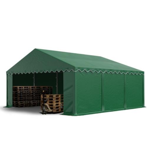 5x6 m tenda capannone, PVC 750, telaio perimetrale, verde scuro | Leroy ...