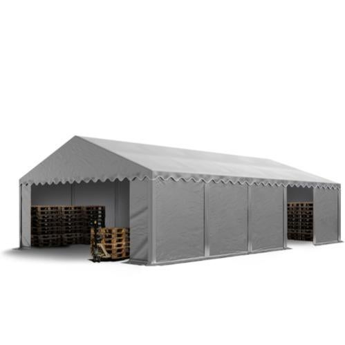 5x10 m tenda capannone, PVC 750, telaio perimetrale, grigio | Leroy Merlin