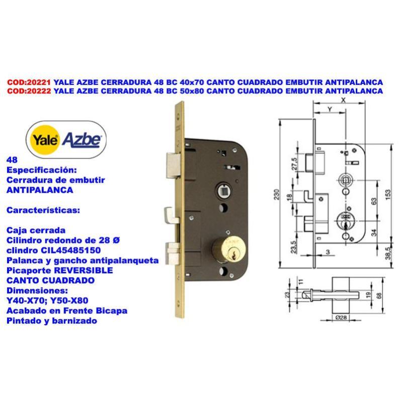 AZBE CERRADURA 48 80 HL | Leroy Merlin