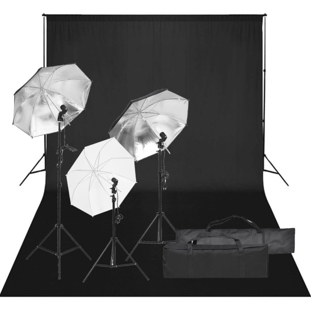 VidaXL Kit per Studio Fotografico con Set di Luci e Fondale | Leroy Merlin