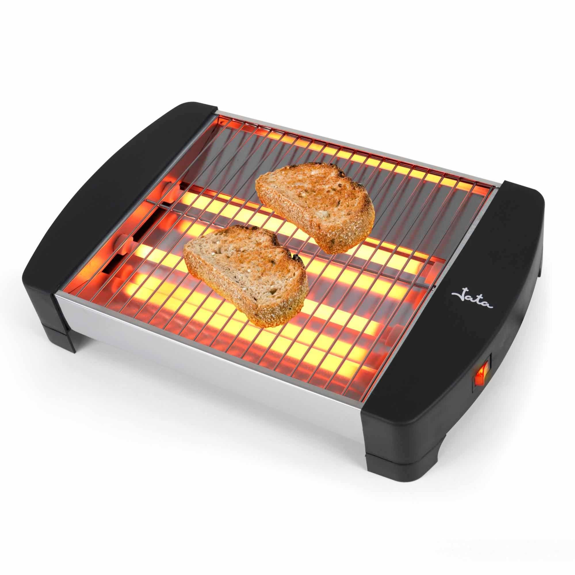 Tostadora pan horizontal JATA JETT1587. 2 barras de cuarzo. 400 W ...