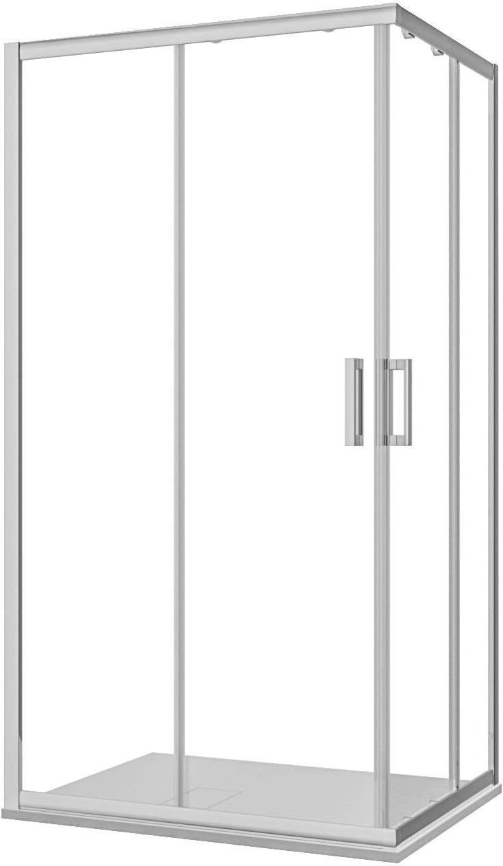 Box Doccia Rettangolare 195 Cm H Porte Scorrevoli Ante Cristallo ...
