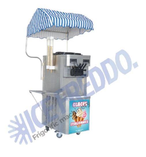 Machine à Glace à l'Italienne sur Roulettes Palermo - Cinq Manettes ...