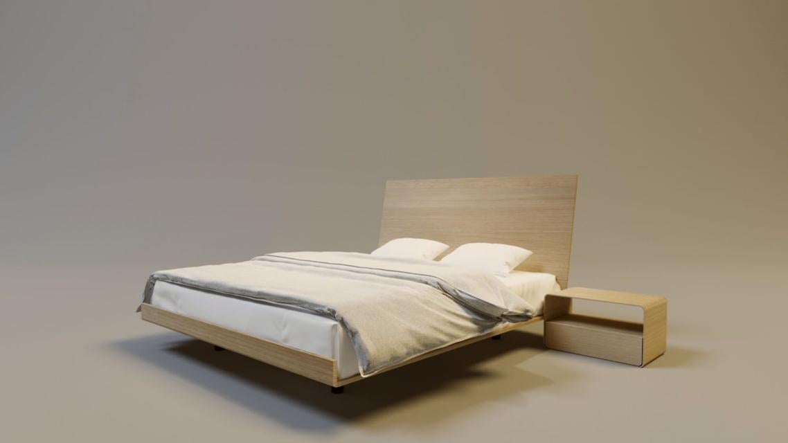 Lit pour adulte 180x200cm avec tête de lit élegant modéle VILEO 3 Chêne ...