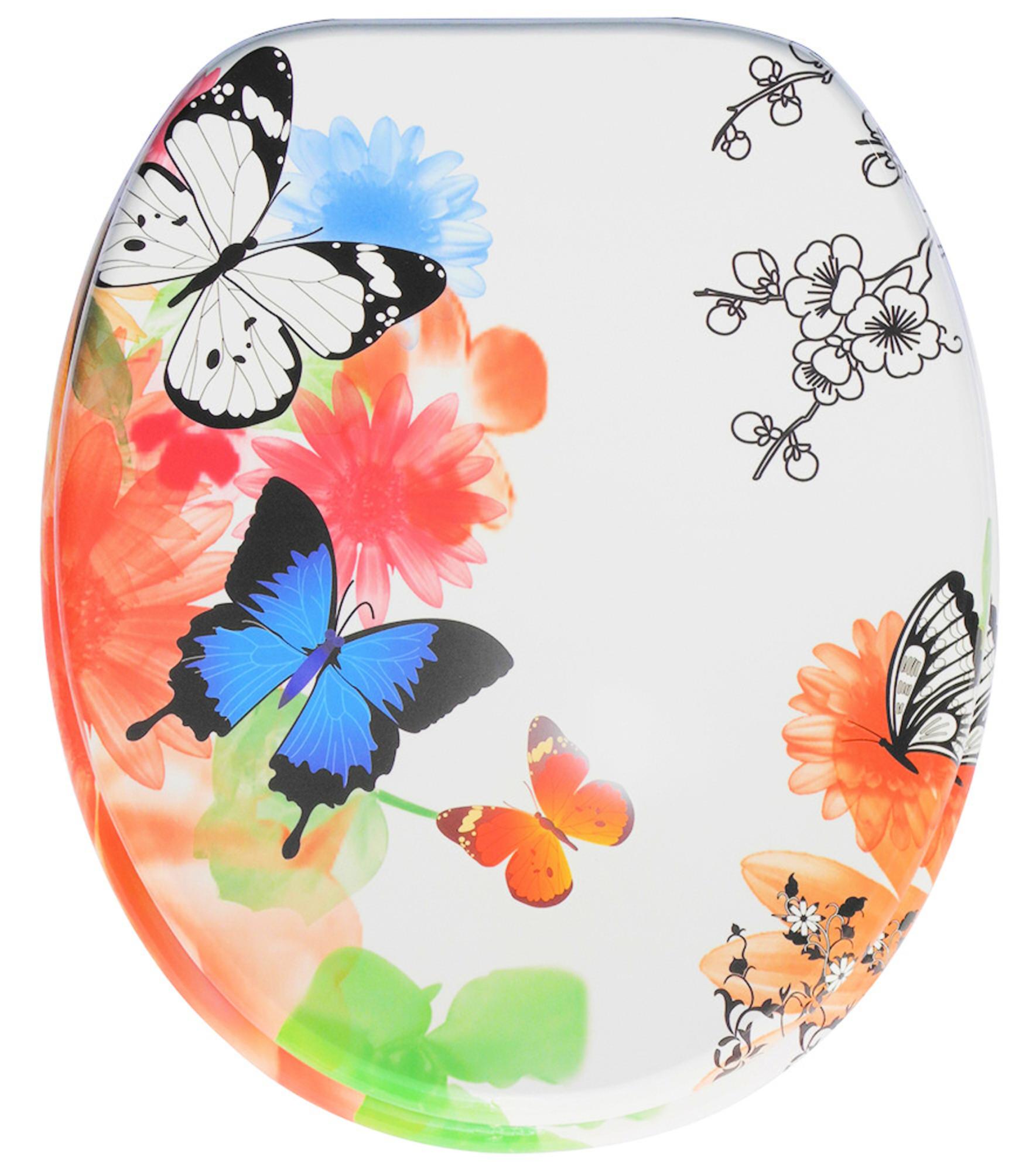 Siège WC avec abaissement automatique Butterfly | Leroy Merlin