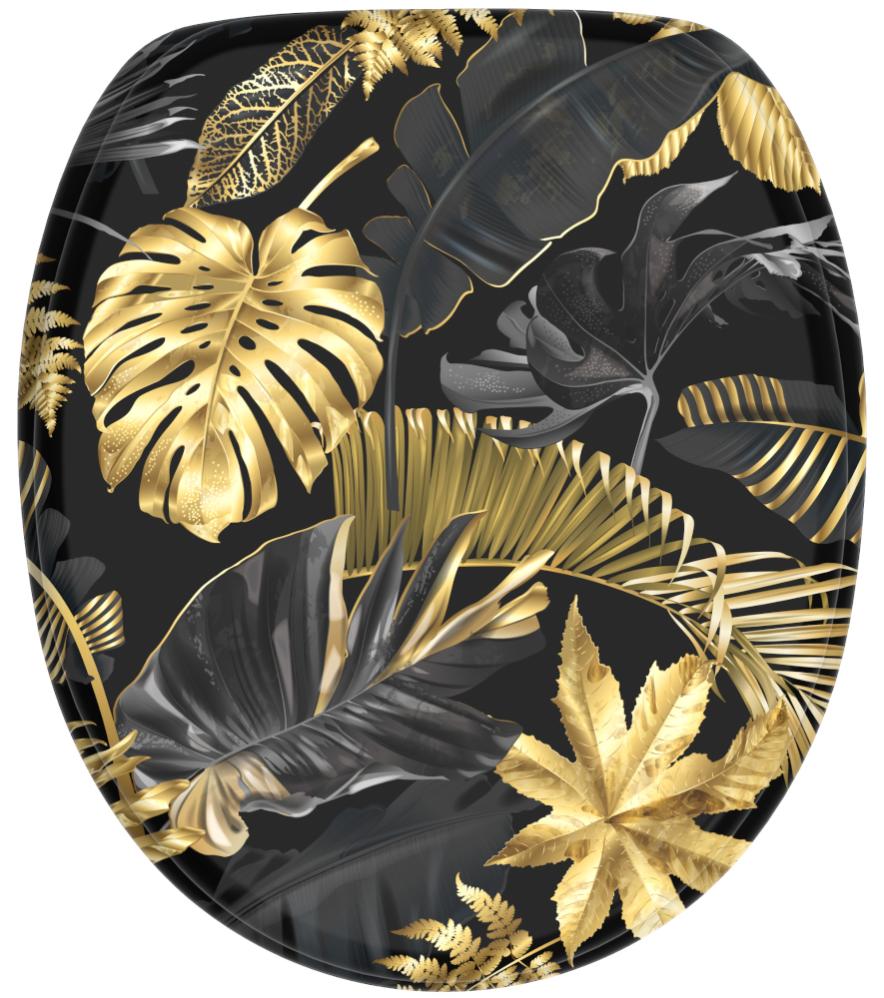 Siège WC avec abaissement automatique Golden Leaves | Leroy Merlin